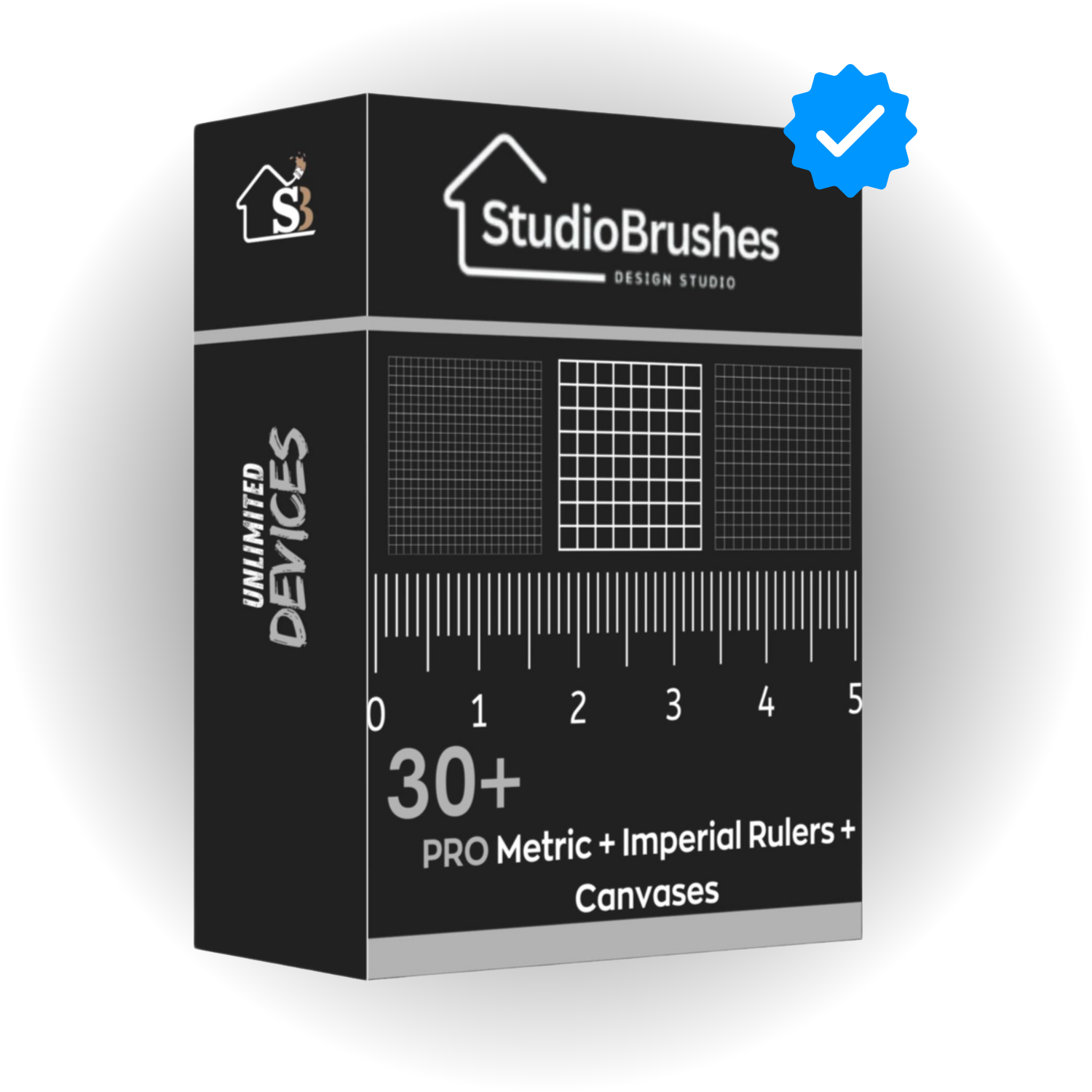 PRO Rulers Imperial Canvases | Studio Brushes